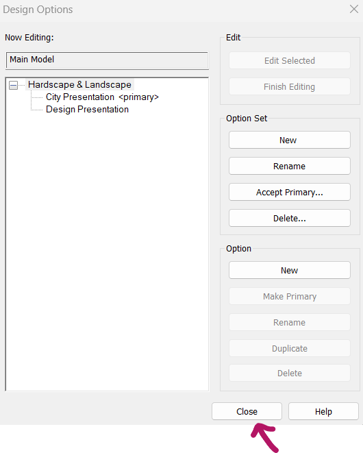 Revit: Design Options – Maria Pia Cruz
